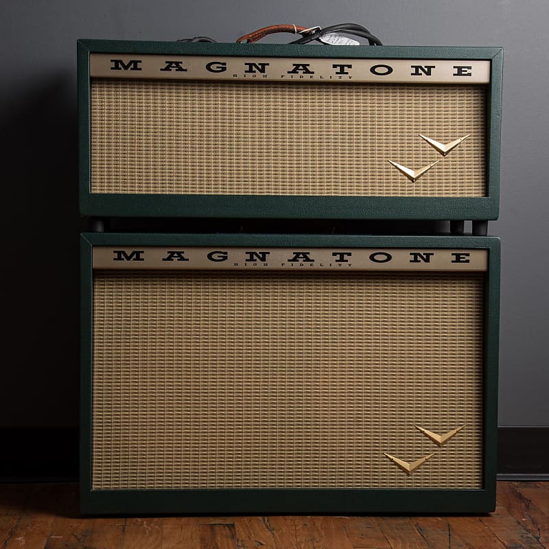 Magnatone Stereo Twilighter 22 + 22 Head w/ 2x12 2023 - Green | Reverb