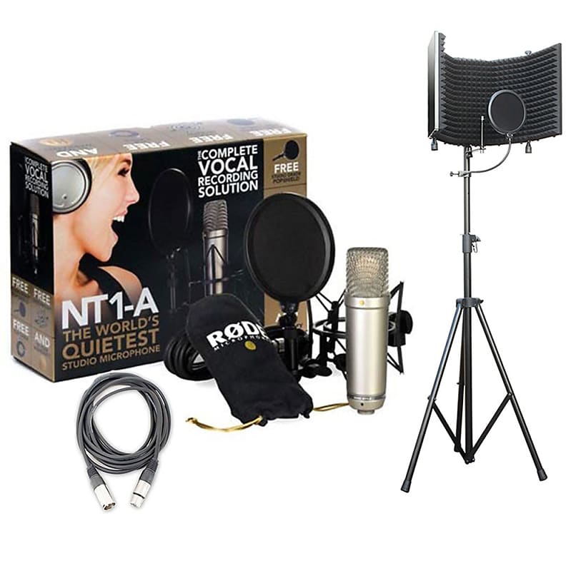 Rode NT1-A Studio Rec Podcast Condenser Mic Pack w/Isolation | Reverb