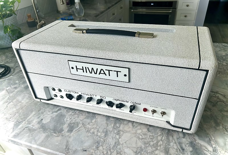 Hiwatt Custom 50 Signature Series - White Tolex | Reverb
