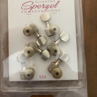 Sperzel 6 in line EZ mount locking tuners 2000's - Gold Satin | Reverb