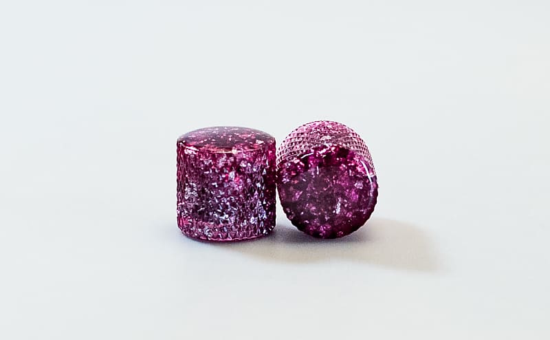 Black Cherry Foil Knurled Knob Duo / COARSE | Reverb