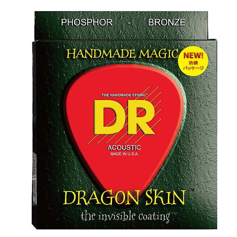 DR Strings Dragon Skin Clear Coated Acoustic Guitar Strings: | Reverb