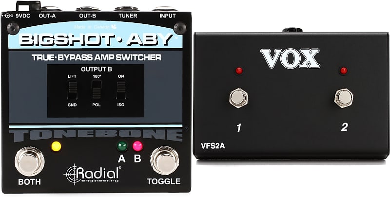 Vox VFS-2A Footswitch for AC15 and AC30 Bundle with Radial | Reverb