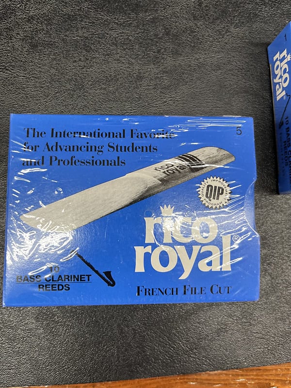 Vintage Rico Royal Bass Clarinet Reeds 5 | Reverb