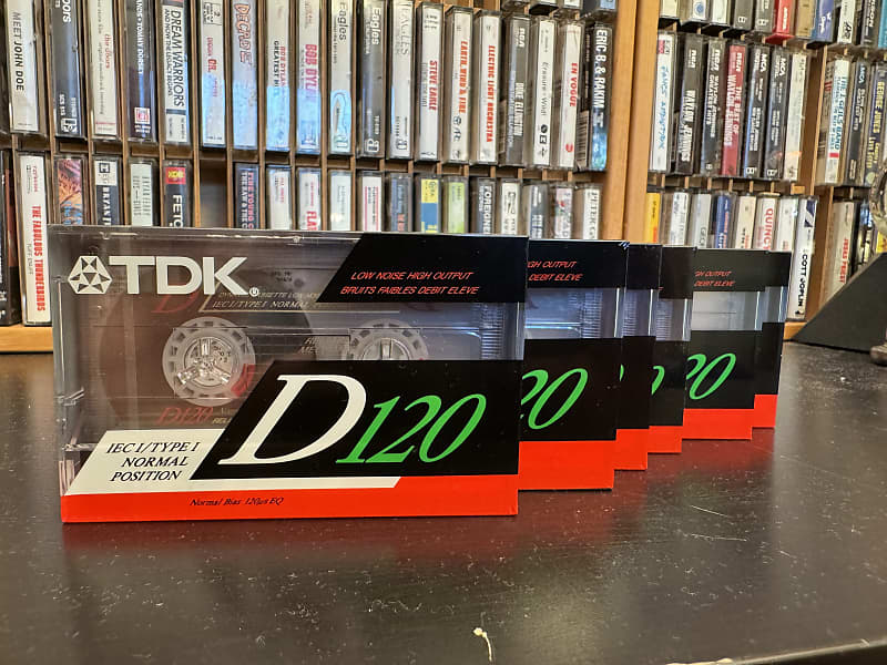 TDK D120 Cassette Tapes - Blank and Sealed 1970s | Reverb