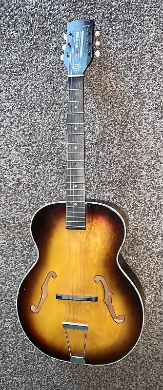 Vintage Harmony broadway hollow body guitar made in usa | Reverb