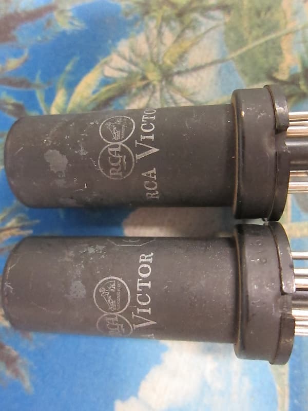 Pr RCA 6V6 Power Tubes, 1940s, Vintage USA, Metal | Reverb