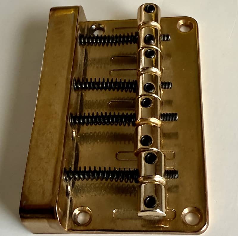 Solid Brass 4 String Bass Bridge Tailpiece 192 Grams | Reverb