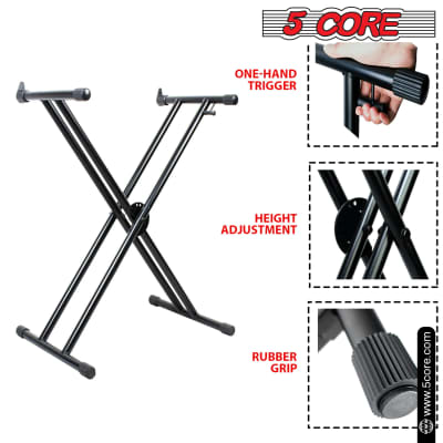 5Core Premium Hand Trigger Heavy Duty Piano Keyboard Riser | Reverb