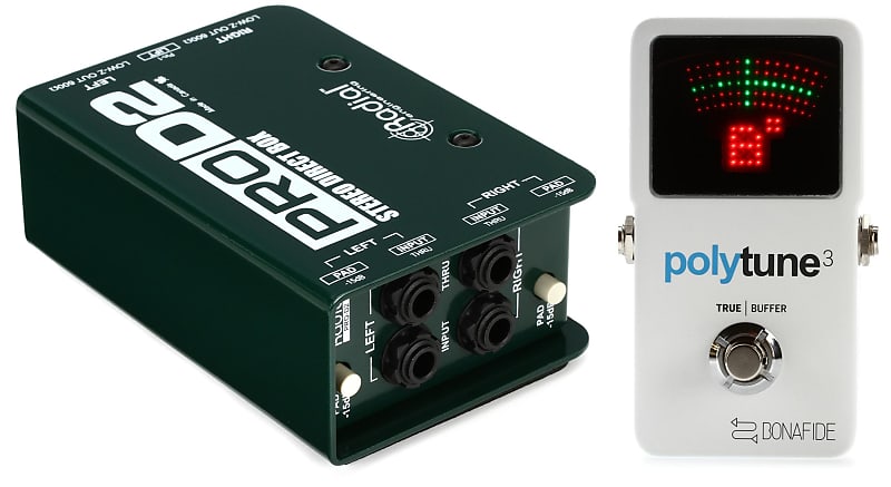 Radial ProD2 2-channel Passive Instrument Direct Box Bundle | Reverb