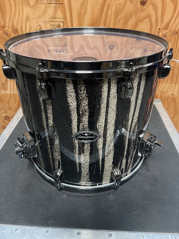 Tama 16” bubinga birch floor tom “Black cloud - Silver | Reverb