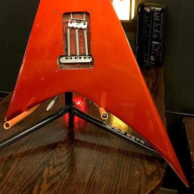 80s Hondo Formula 1 H770CAR/S Flying V - Metallic Red Randy | Reverb