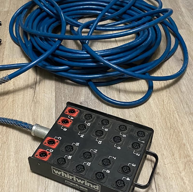 Whirlwind Medusa 16 Channel Snake Cable 100ft 2000’s - Black | Reverb