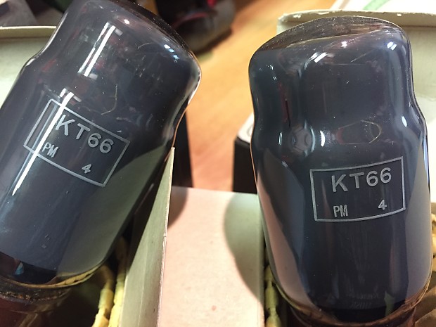 GEC KT66 Tubes Valves Black Glass Pair NOS | Reverb