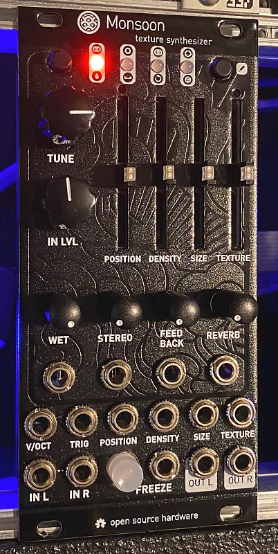 Monsoon clone of Clouds - black - Eurorack modular granular | Reverb