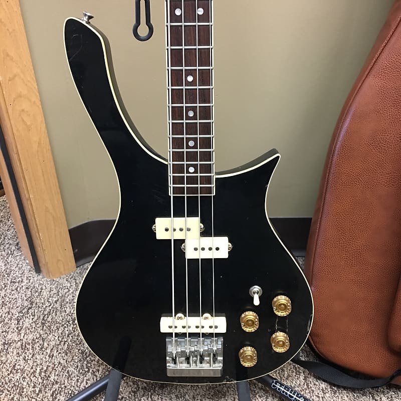 Washburn Vintage Funky-shaped Bass Unknown Model 1980 Black | Reverb