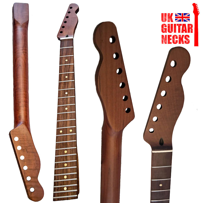 EXTRA DARK Roasted Maple + Rosewood Telecaster Neck: 22 | Reverb