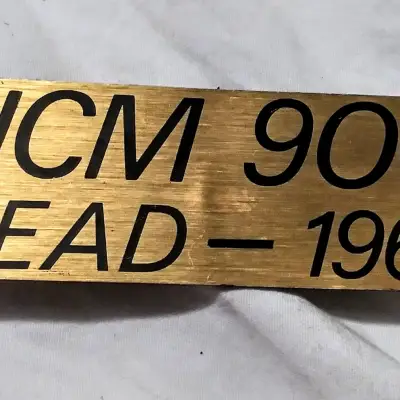 Marshall JCM 900 Badge JCM 900 LEAD SERIES 90s Gold | Reverb