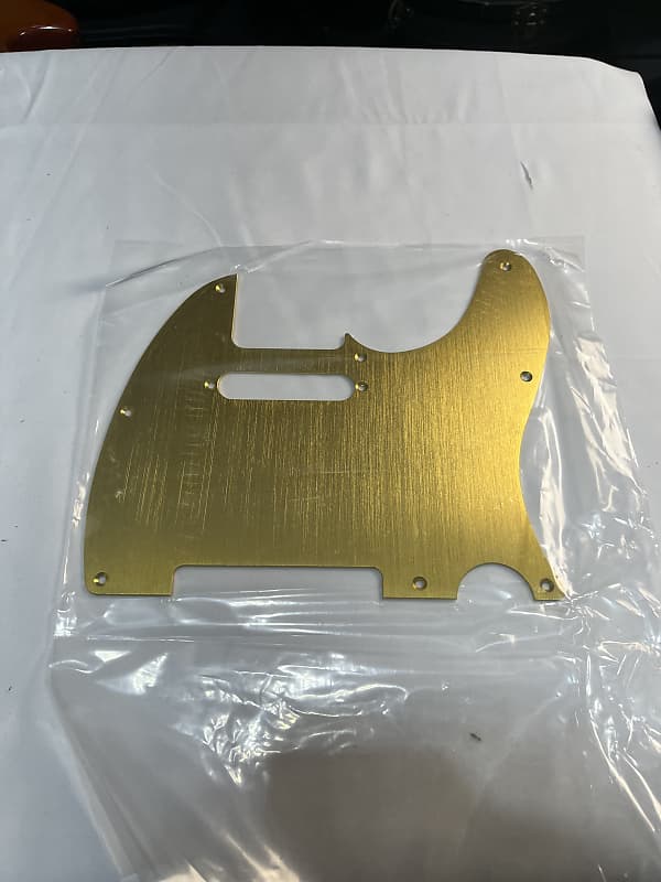 NOS Fender Telecaster Aluminum Pickguard PG Gold Anodized | Reverb