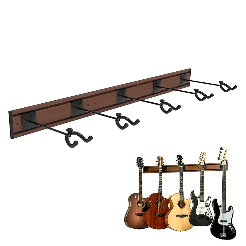 Guitar Wall Mount Hanger Guitar Wall Rack Holder With 5 | Reverb