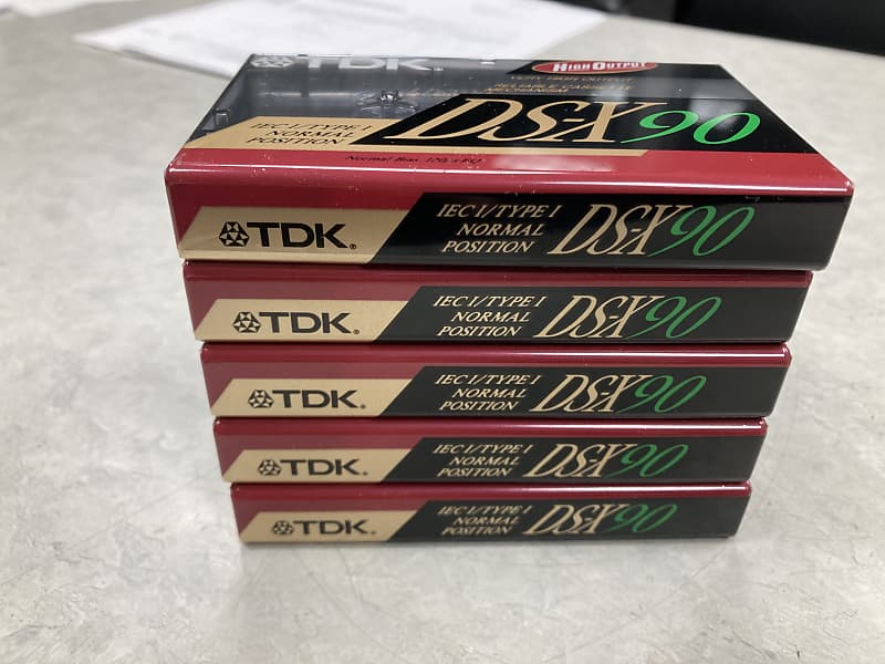 (5) NEW OLD STOCK JAPAN MADE TDK DS-X90 BLANK CASSETTES | Reverb