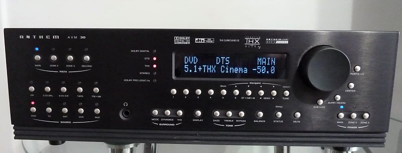 ANTHEM AVM 30 PRE-AMPLIFIER 7.1 PROCESSOR WITH REMOTE/POWER | Reverb