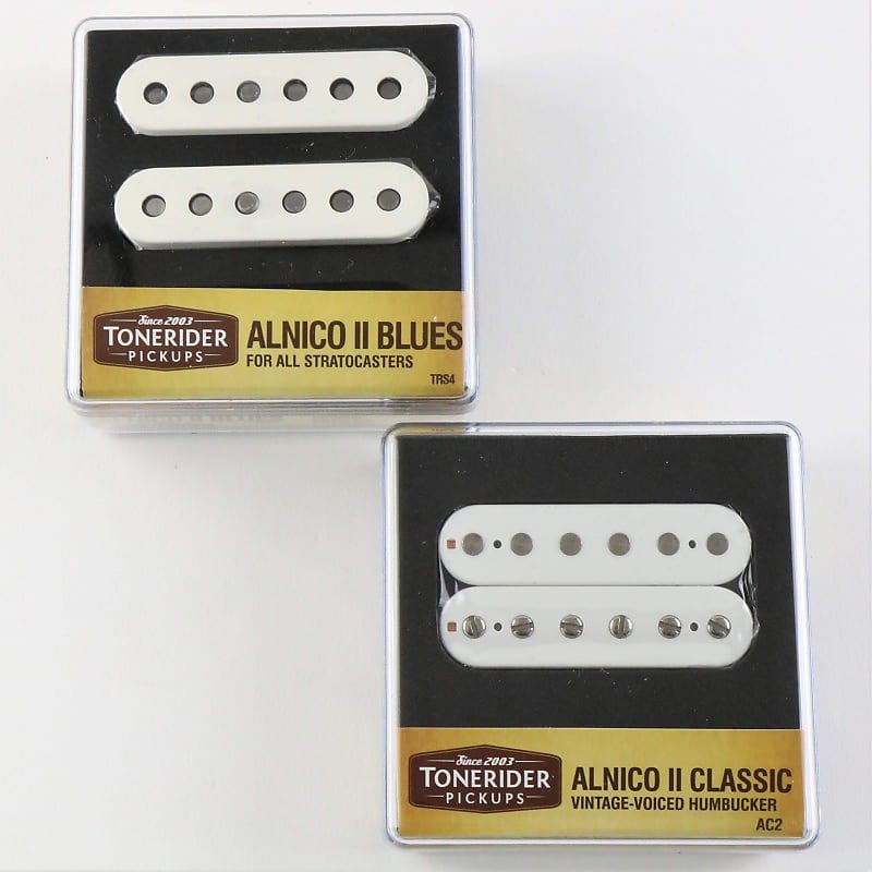 TONERIDER STRAT HSS ALNICO II SET WHITE | Reverb
