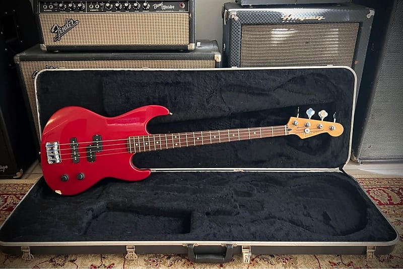 1991 Fender Prodigy Active Bass in Crimson Red | Reverb Canada