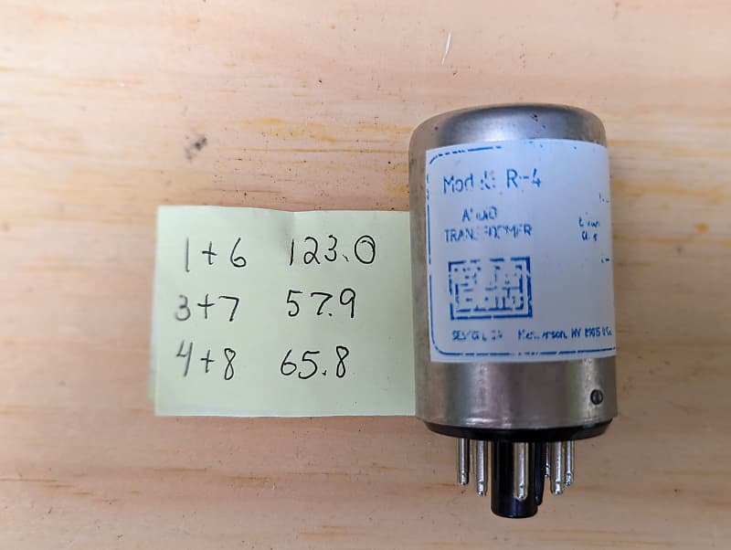 Sescom R-4 Line Matching Audio Transformer Octal Base | Reverb