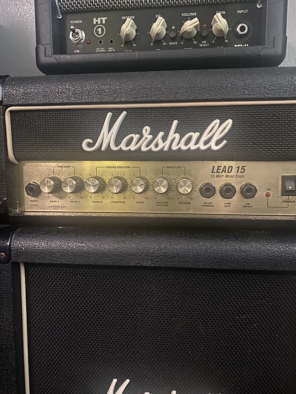 Marshall lead 15 Mini full stack 2009 - Black | Reverb