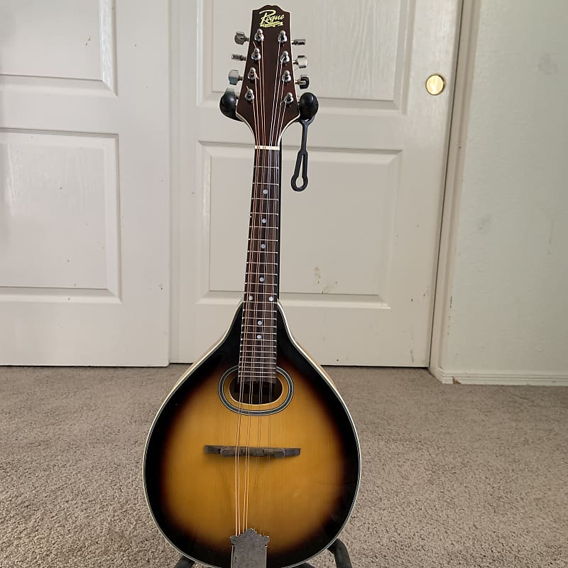 Rogue RM-111 A-Style Oval Sunburst Mandolin Package | Reverb