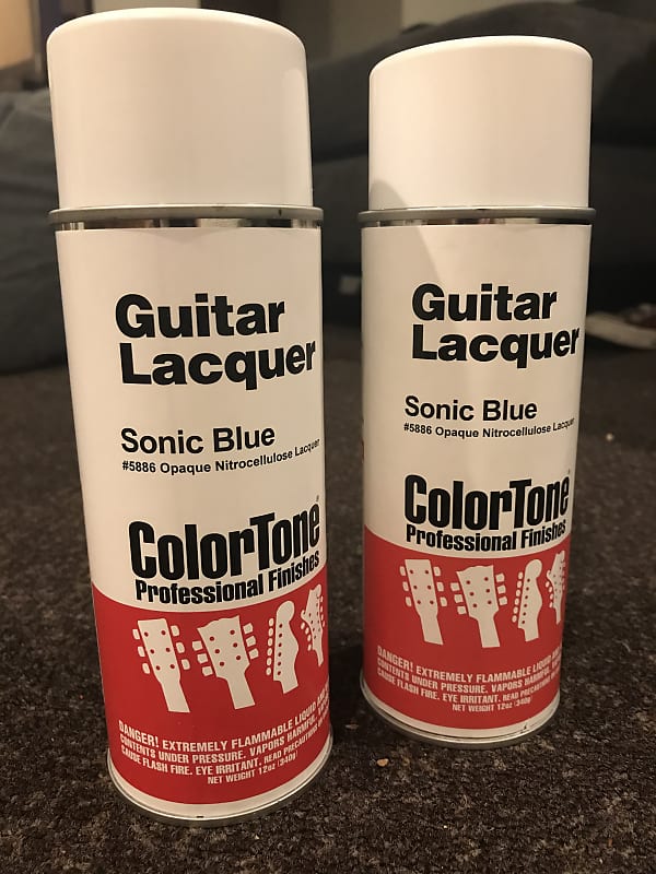 ColorTone Sonic Blue Aerosol Guitar Lacquer (1 can) | Reverb