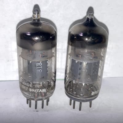 1962 Mullard Blackburn 12AT7 ECC81 Tubes, Matched Pair, | Reverb