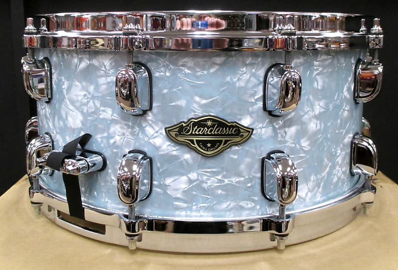 Tama Starclassic Walnut/Birch snare drum in Ice Blue Pearl | Reverb