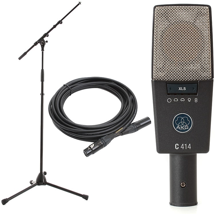 AKG C414 XLS Large-Diaphragm Condenser Microphone Bundle with | Reverb