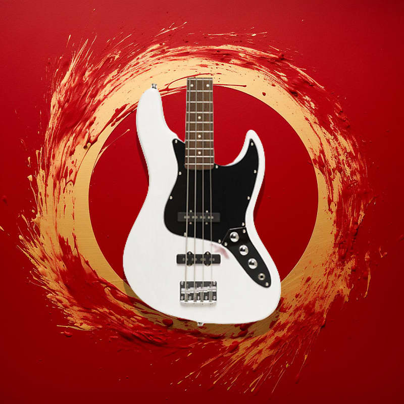 Stagg Standard "J" Electric Bass Guitar, SBJ-30 WHB - | Reverb France