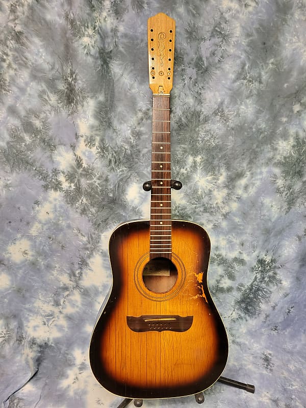 Framus 1965 Framus 5-296 Texan Arched Back Sunburst 12 String | Reverb