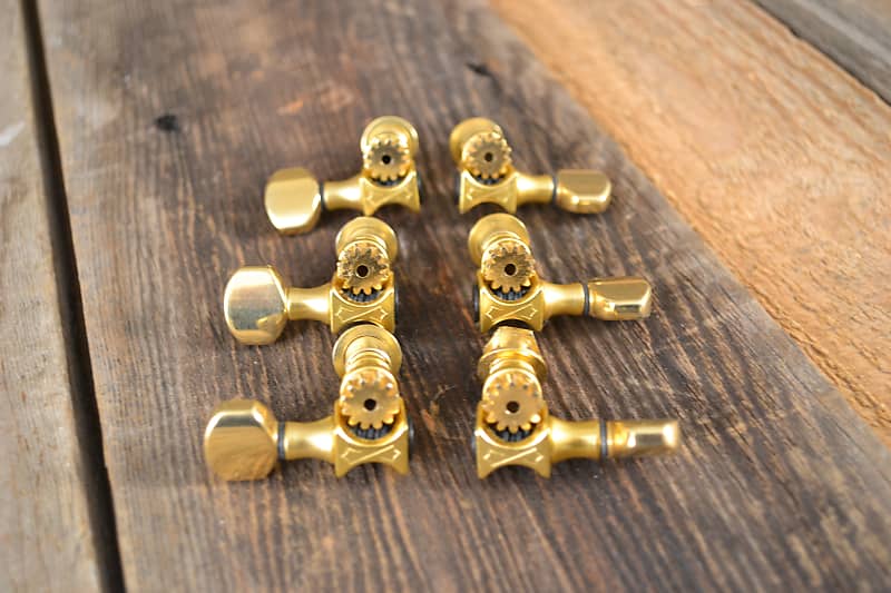 Sperzel Sound Lock 3+3 Tuners Machines Heads 2010s Gold | Reverb