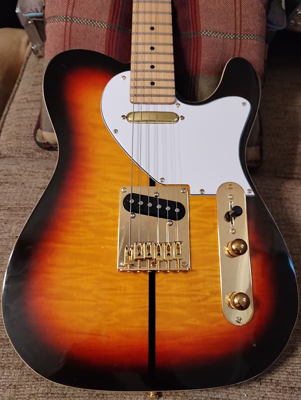 Chinese Set Neck Telecaster Sunburst | Reverb