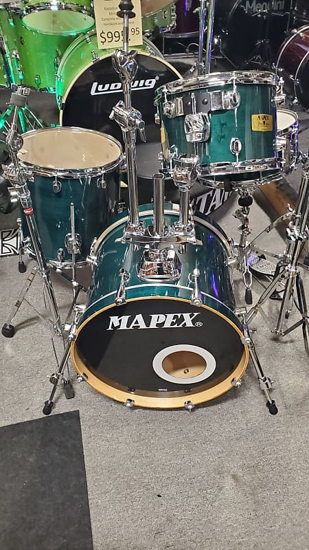 Mapex PRO M series 4 piece Jazz kit 2015 - Turquoise see thru | Reverb
