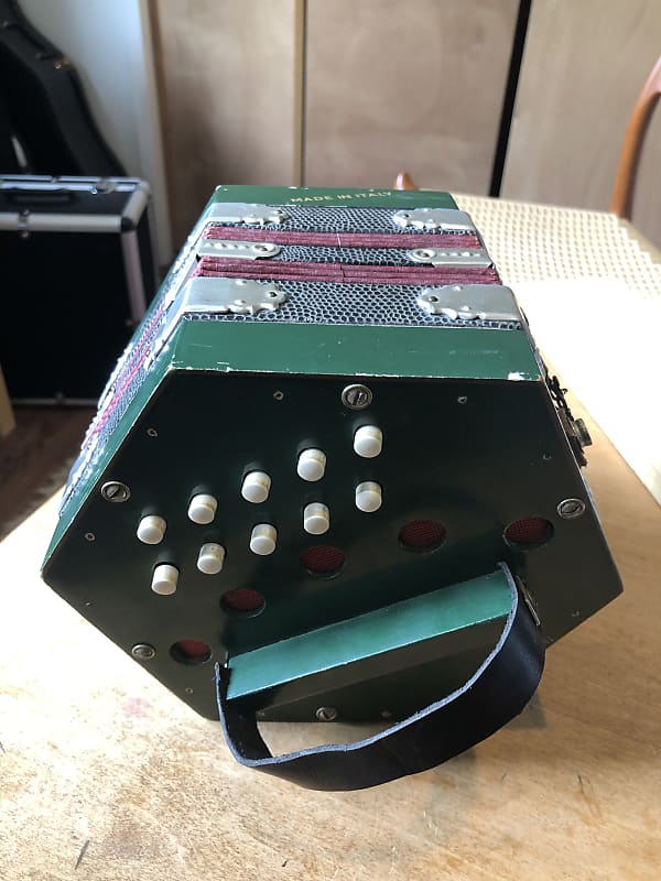 Vintage Italian 20 button C/G Anglo concertina 1980s | Reverb