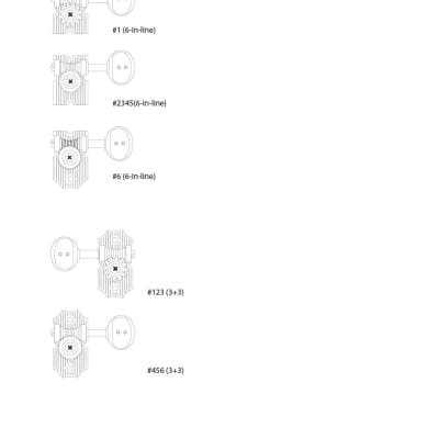Graph Tech PRN-4424-N0 Ratio 3 + 3 Waffle-Back vintage Fender | Reverb