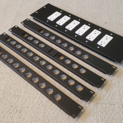 Punched 19” Rack Panel Lot 1U Humfrees Neutrik D Connector | Reverb