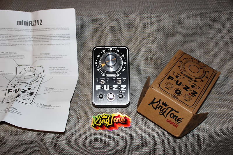 KingTone MiniFuzz V2 Fuzz Effect Pedal with Original Box | Reverb