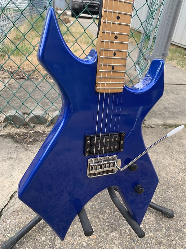 B.C. Rich Rave 2 II Warlock 80s. 90s - Metallic Blue | Reverb