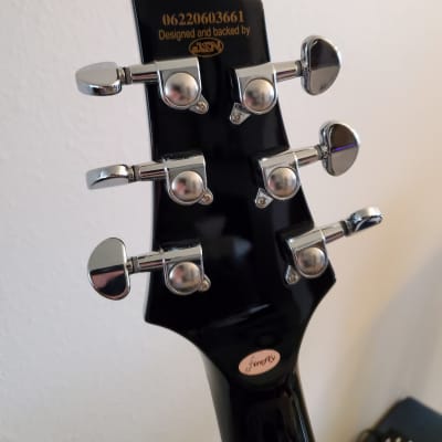 Firefly Flying V - Green Flame Burst (Real Bat Inlays) | Reverb