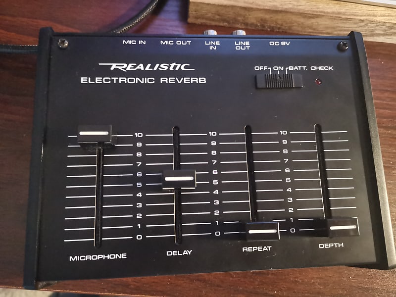 Radio Shack Realistic Electronic Reverb Pedal 1980s | Reverb