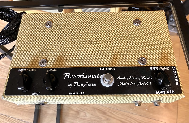 VanAmps reverbamate ASR-1 spring reverb Pedal tweed | Reverb