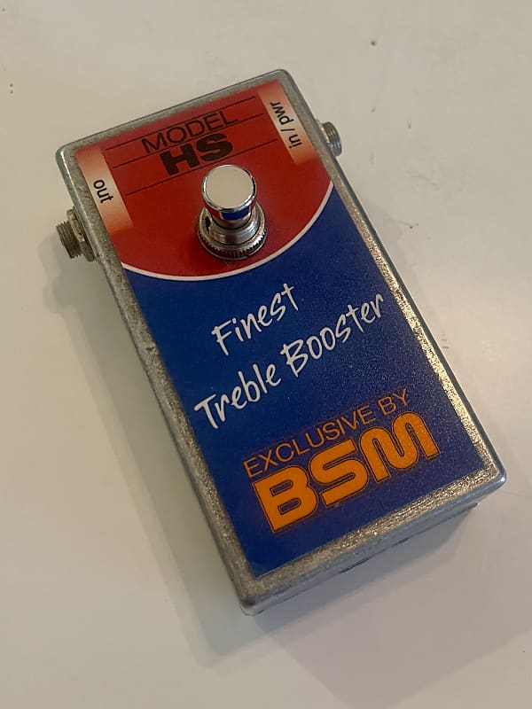 BSM HS Finest Treble Booster 2010s - Red/Blue | Reverb