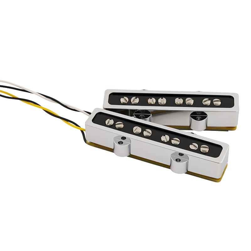 Fender Cobalt Chrome Jazz Bass Pickup Set | Reverb